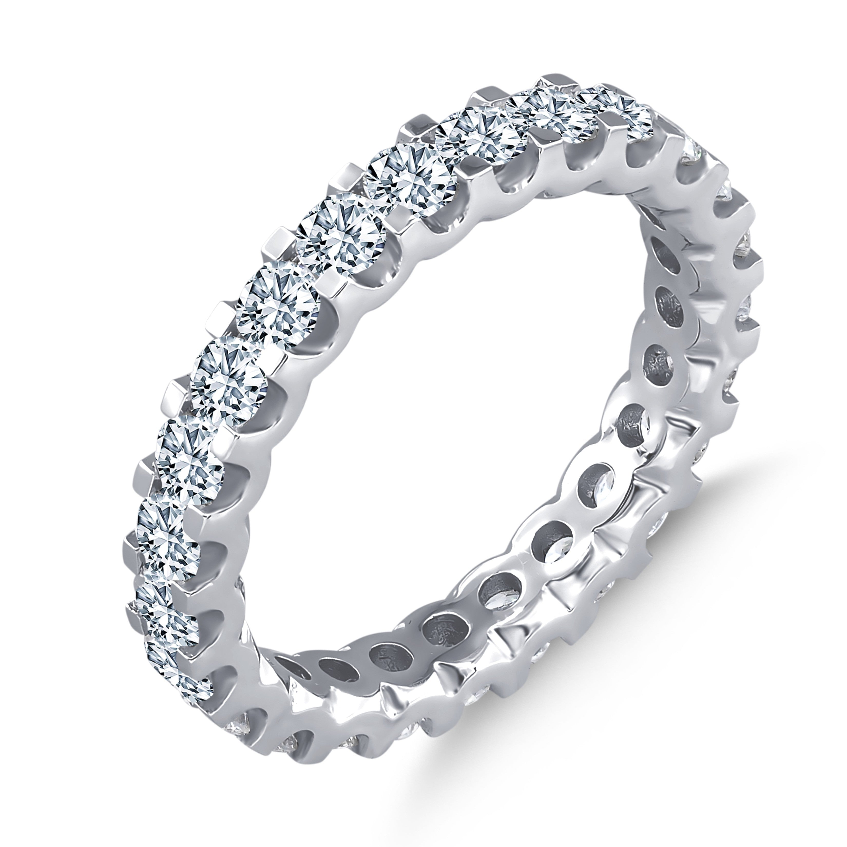 2.00 Ct. Diamond Full Eternity Band Ring in 14K Fine Gold – Londia Jewelry